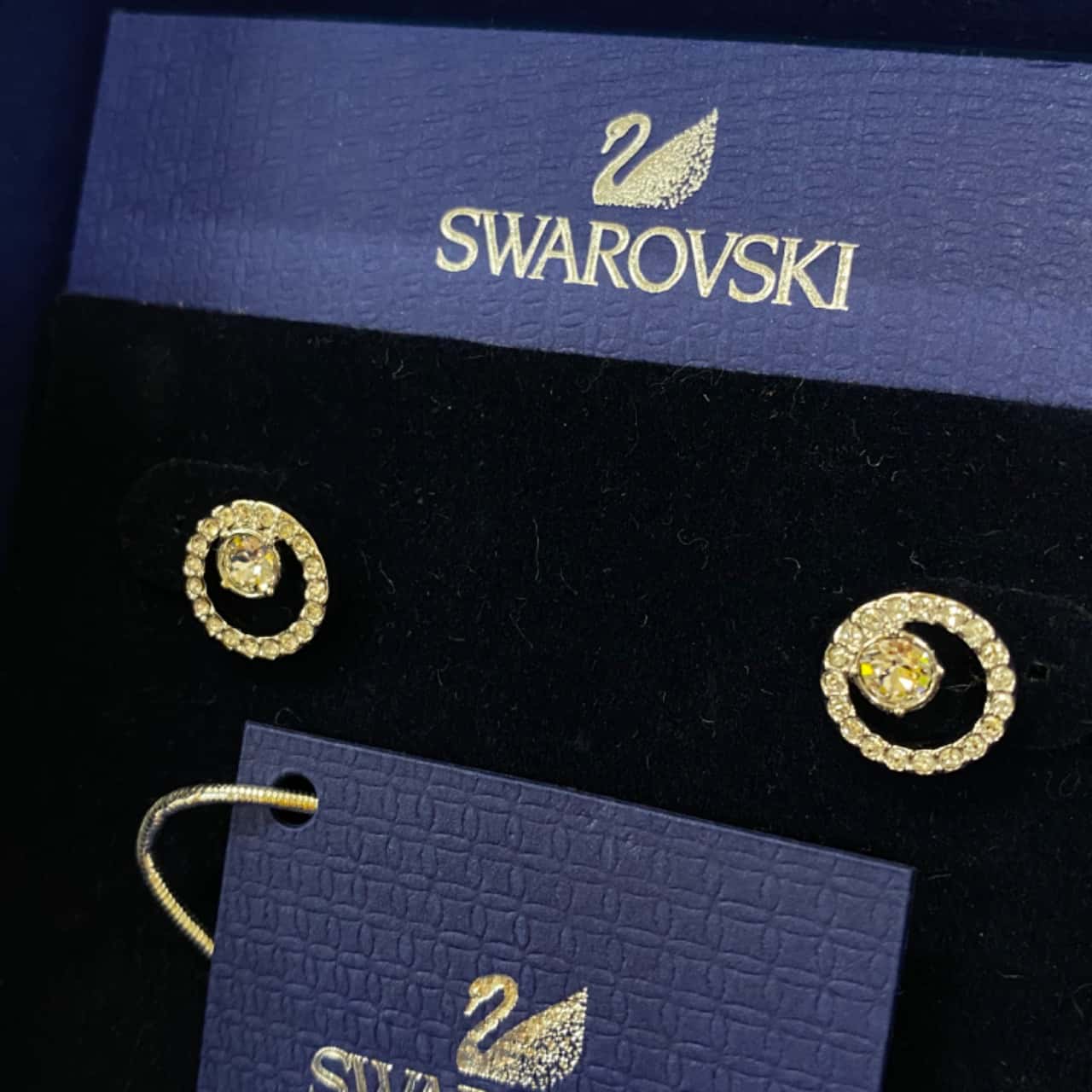 Swarovski Womens Earrings Silver
