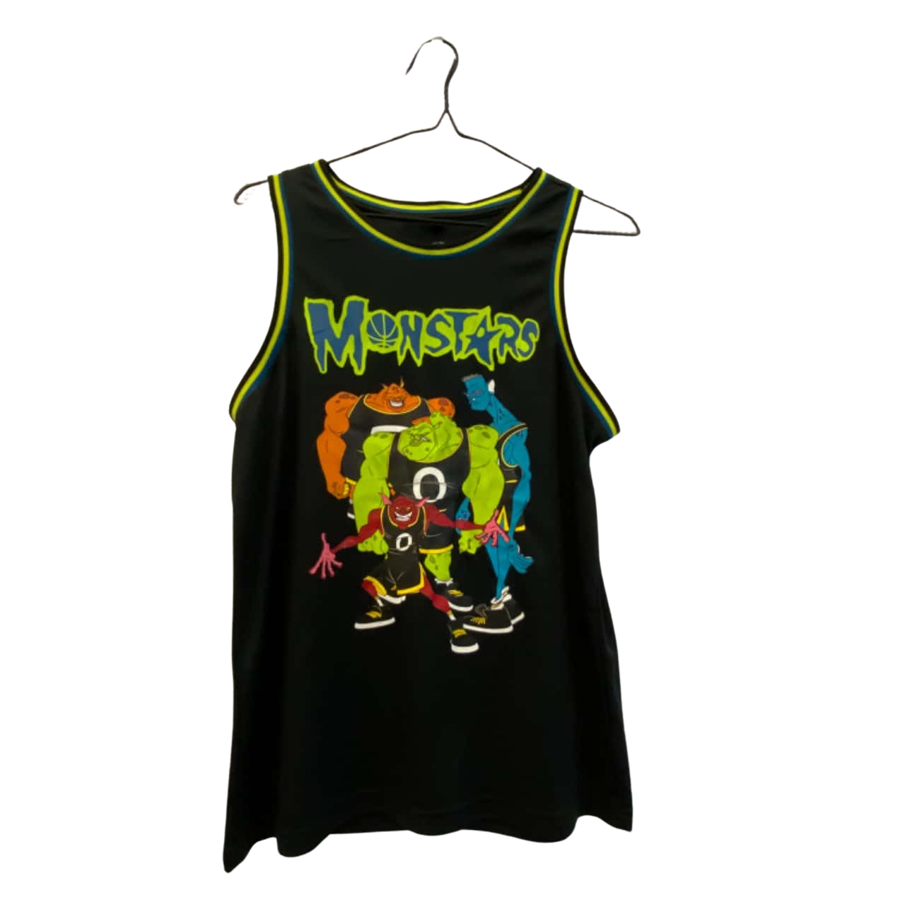 Mens Space Jam Size XXS Black Basketball Singlet