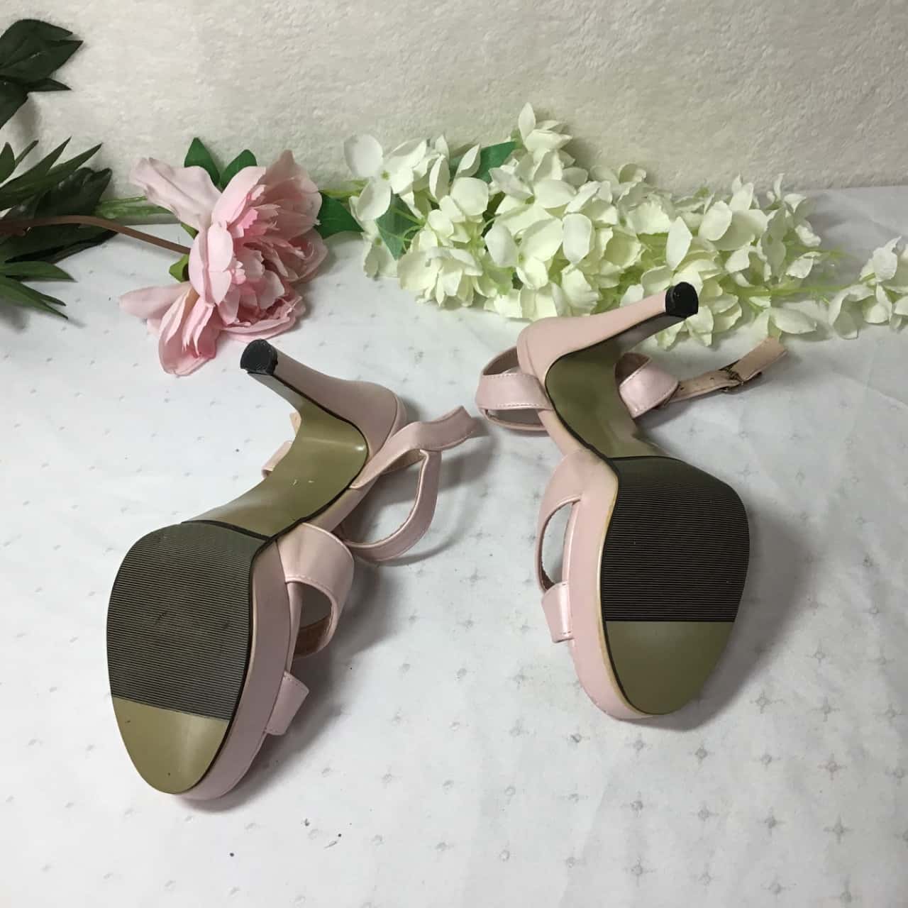 *REDUCED* Womens Size 39 Pale Pink High Heel Sandals (s)