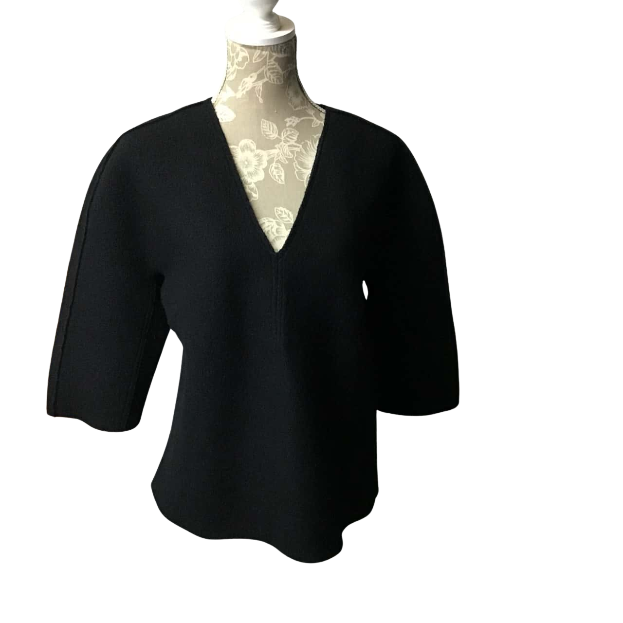 Country Road Womens Size 12? Black Wool Top (s)