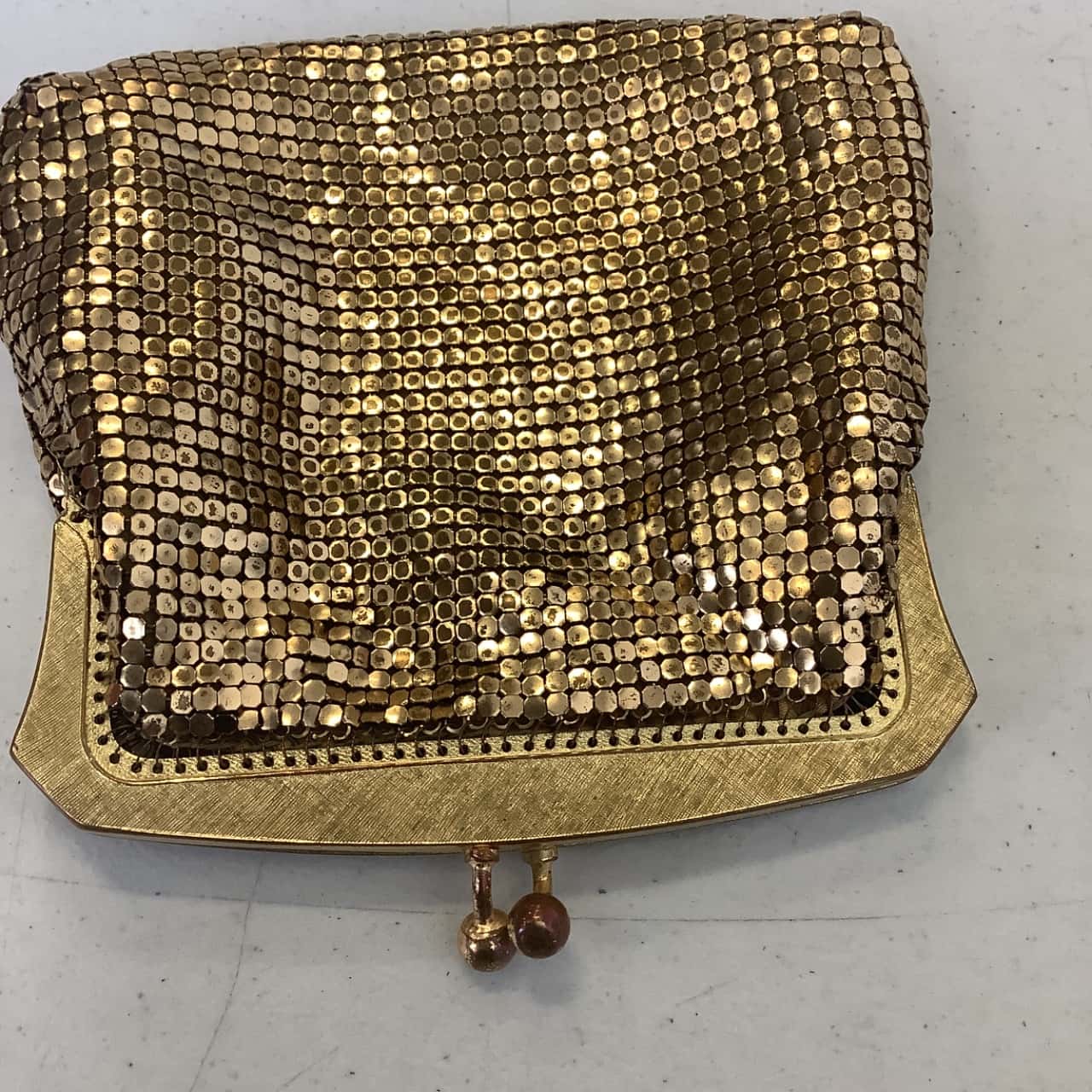 Vintage Oroton Womens Mesh Coin Purse in Gold Colour(s)