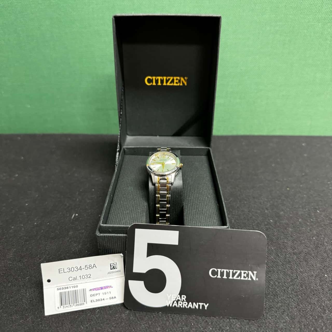Citizen Silver Watch With Gold Accents