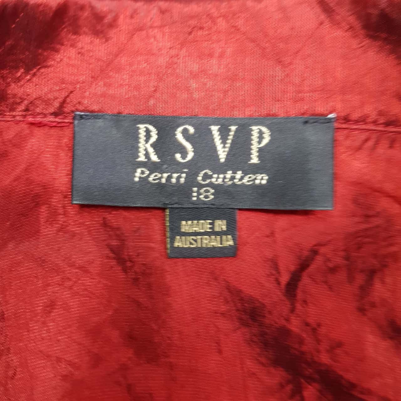 VINTAGE RETRO RSVP By PERRI CUTTEN WRAP BLOUSE Size 18 / XL (s)