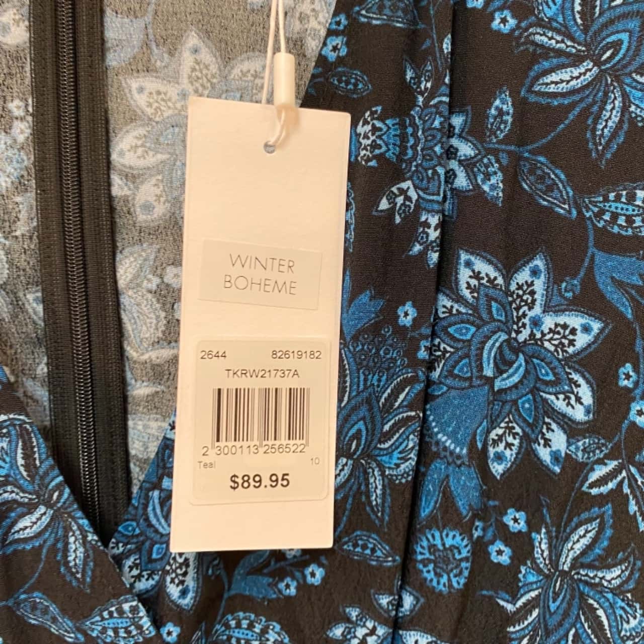 [Brand New] Tokito Womens Maxi Wrap Teal Dress Winter Boheme
