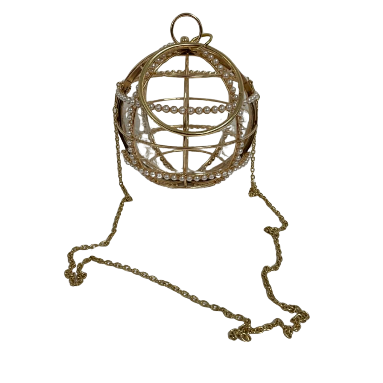 ASOS Womens cage sphere Clutch Gold (s)