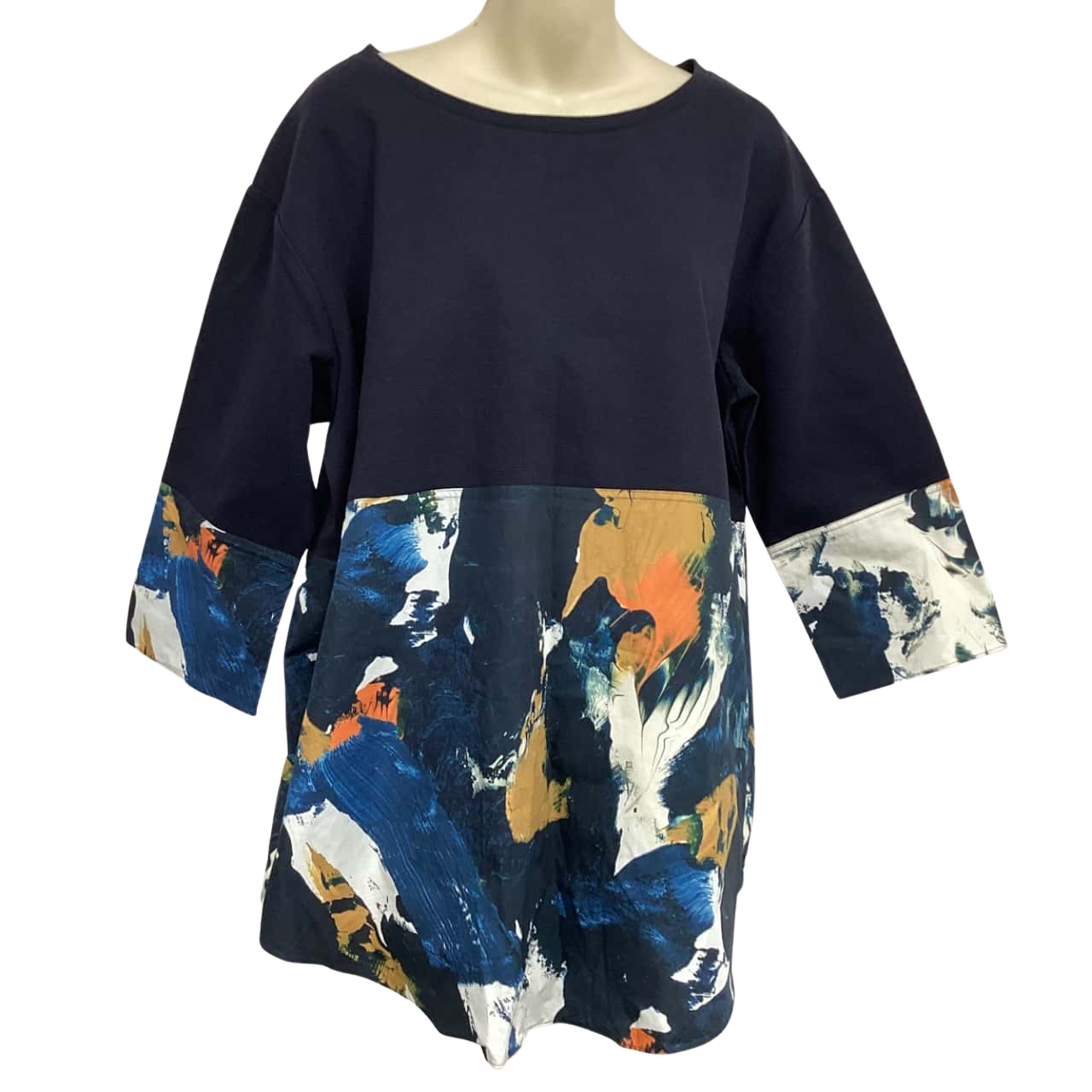 COS Womens Size L Tunic with spliced fabric BNWT(s)