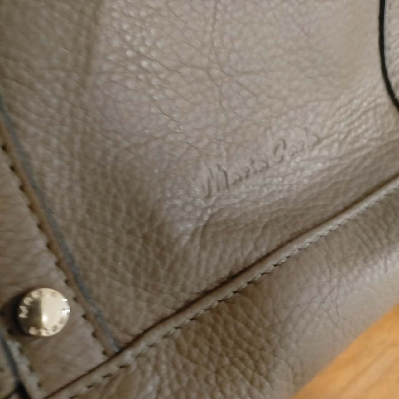 MARIA CARLA ITALY Taupe Leather Handbag VGUC(s)