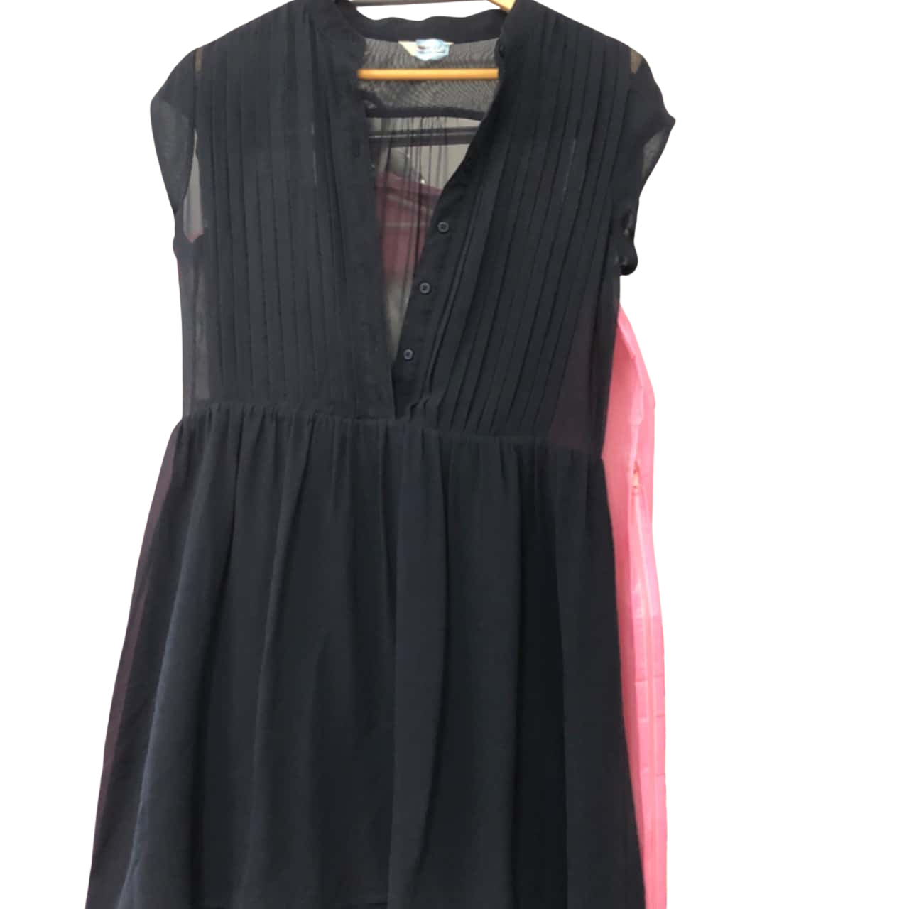 Gorman Size 8 Navy Blue Poly Chiffon dress