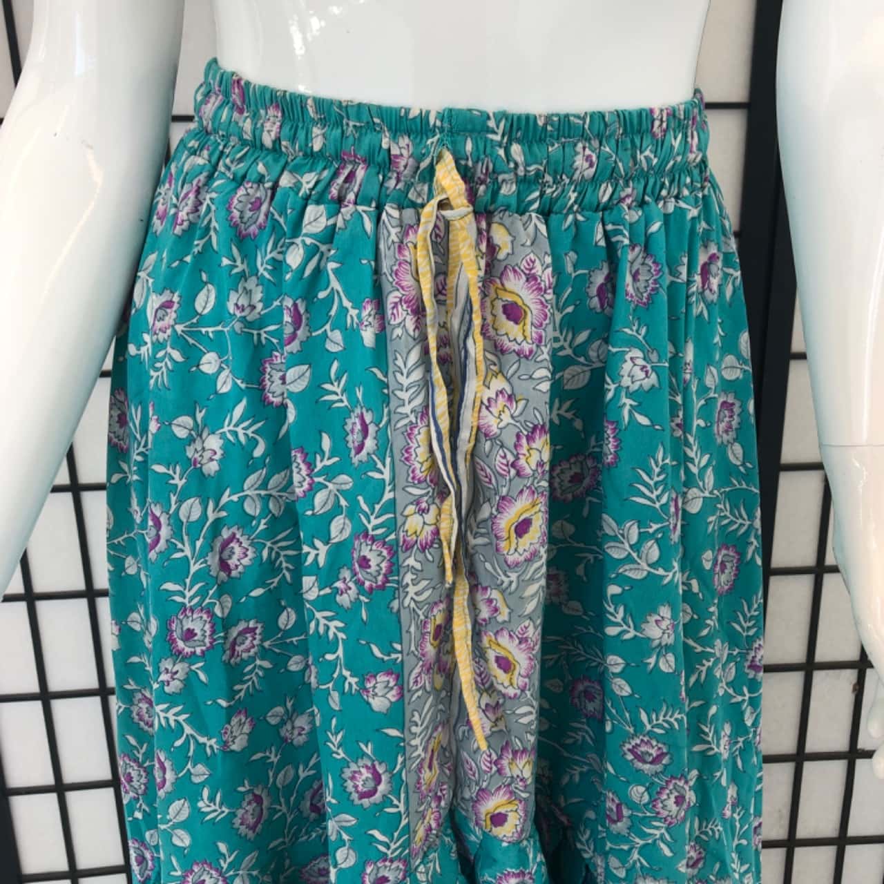 Tree of Life High Low Floral Skirt