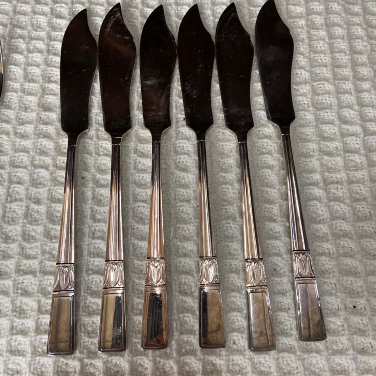 Antique Silver Plated, Knife and Fork Cutlery Set (s)
