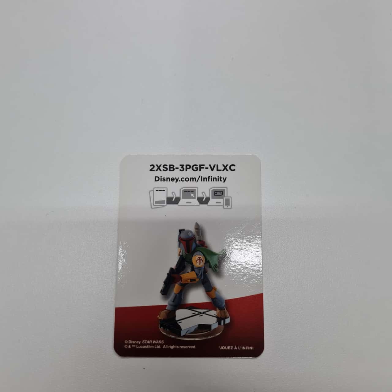 Disney Infinity Boba Fett and card (s)