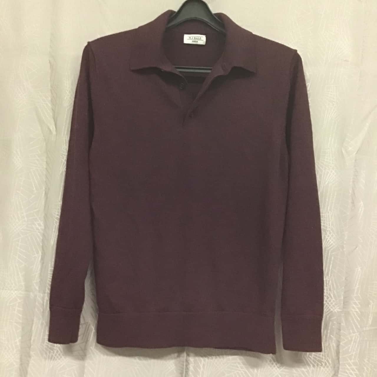 M.J. Bale Mens Size M Maroon Jumper(s)