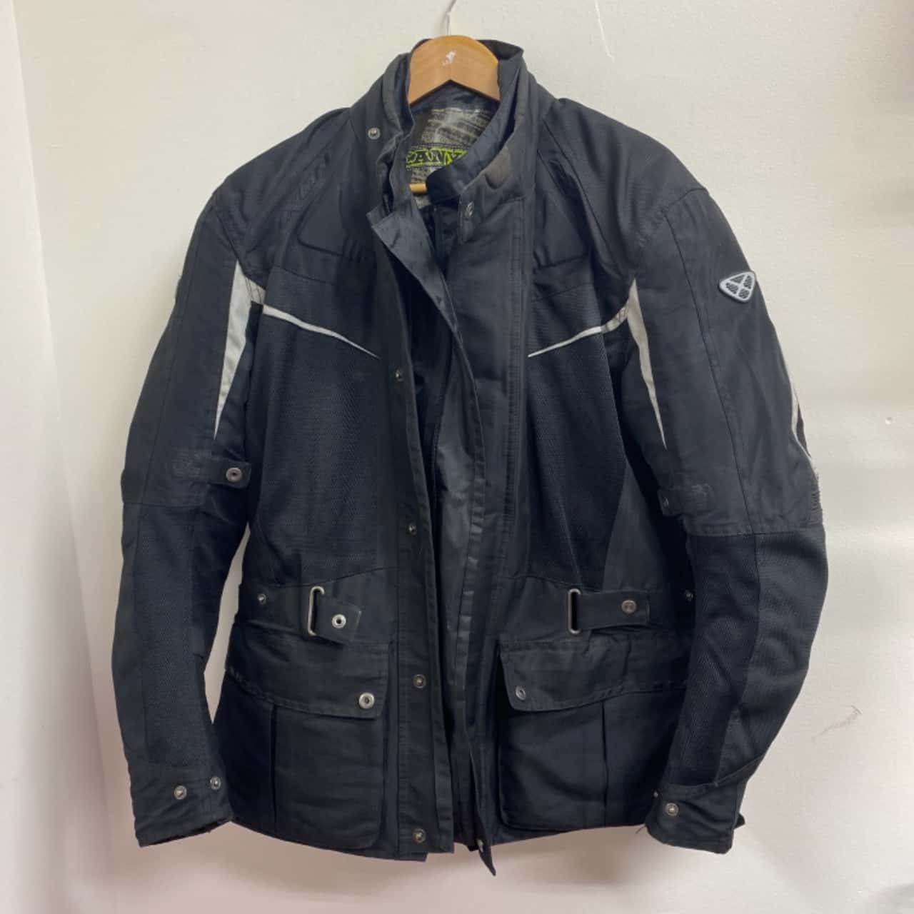 Canyon River Blues Mens Size 36 Black 2 coated bike jacket unzip and u ...
