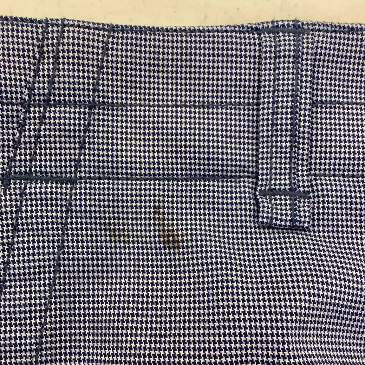 Gazman Mens Size W36 Houndstooth Shorts Navy Blue /White(s)