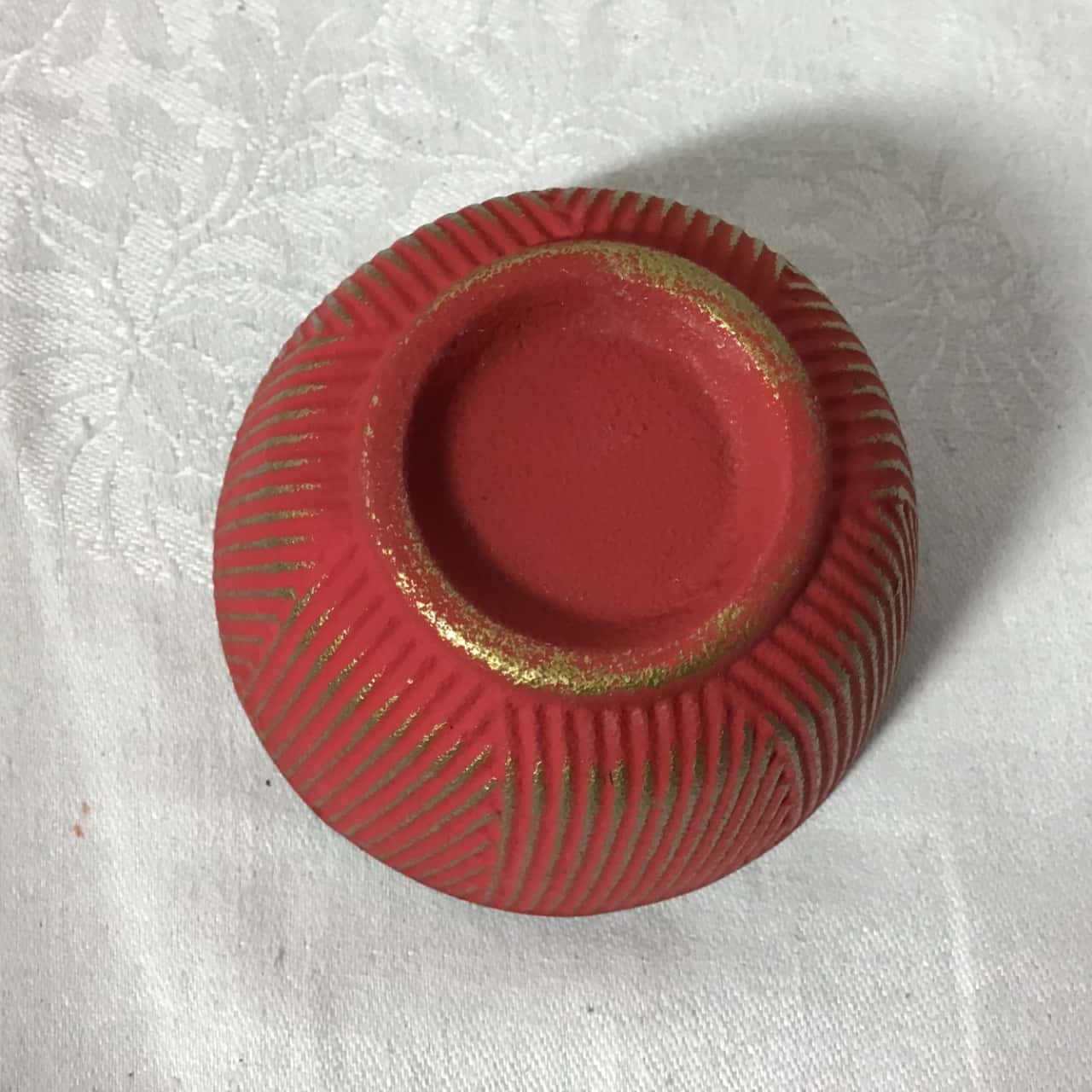 Crofton Chef's Collection Red / Gold Cast Iron Tea Set (new in box)