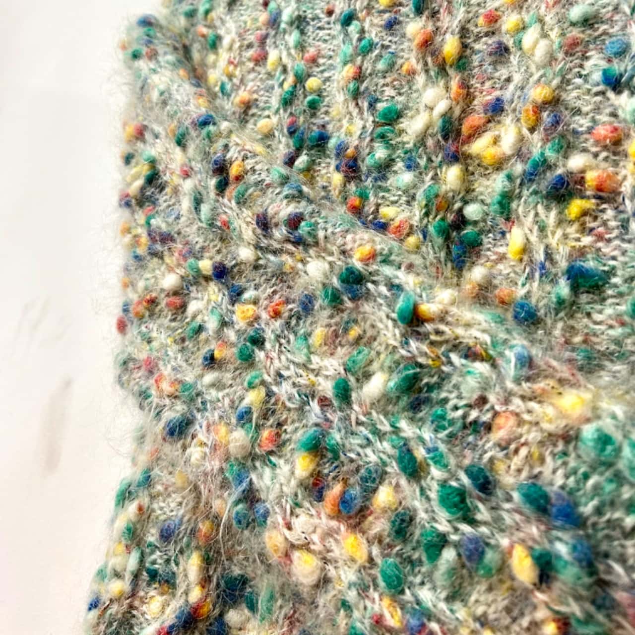 Handmade Knitted Jumper / Sweater Chunky Textured Yarn Bobble Effect(s)