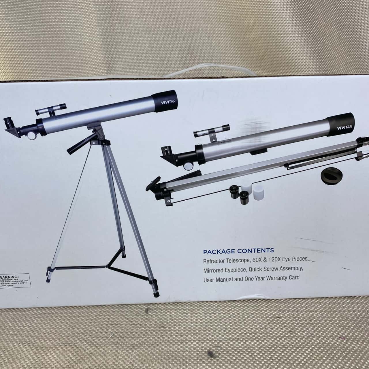 Vivitar Stars & Beyond 60x/120x Refractor Telescope ***Used but in very ...