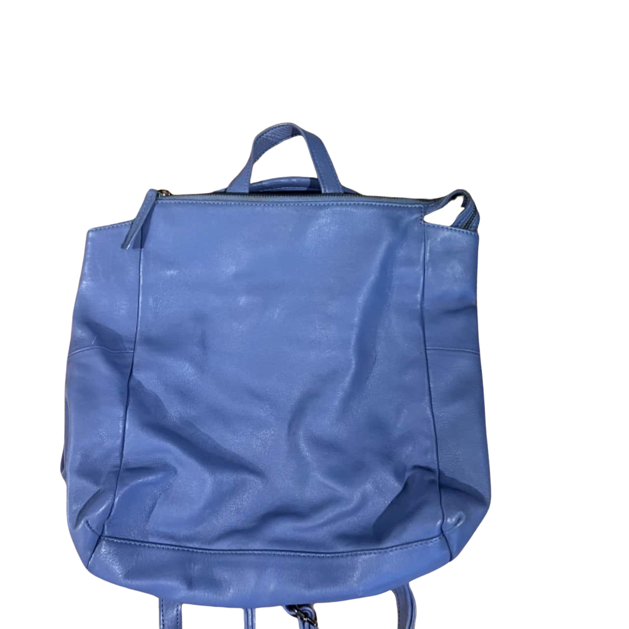 ELK Baby Blue Leather Backpack