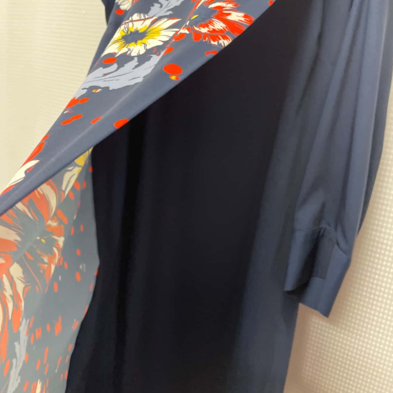 Howard Showers Womens Size 18 Midi Dress Floral / Multicoloured / Navy Blue