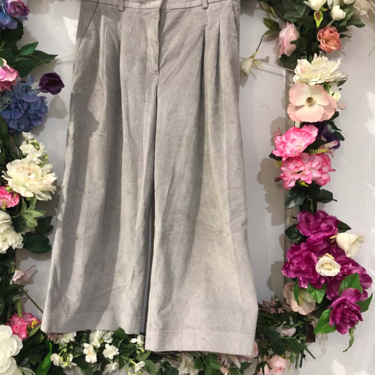COS Womens Size Eur36 Wide Leg Grey Pants(s)