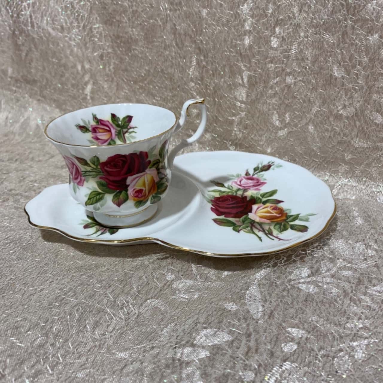 Royal Albert kings ransom Teacup + plate (s)