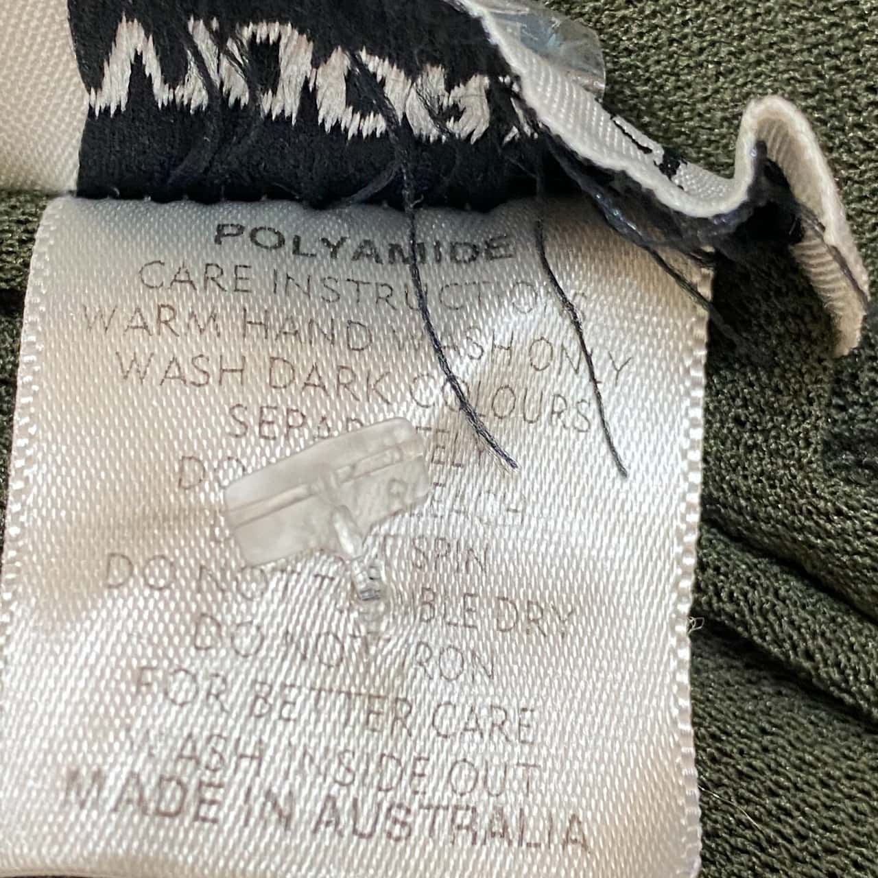 Vigorella Mesh Loose Skivvy Neck Poncho Army Green One Size BNWT(s)