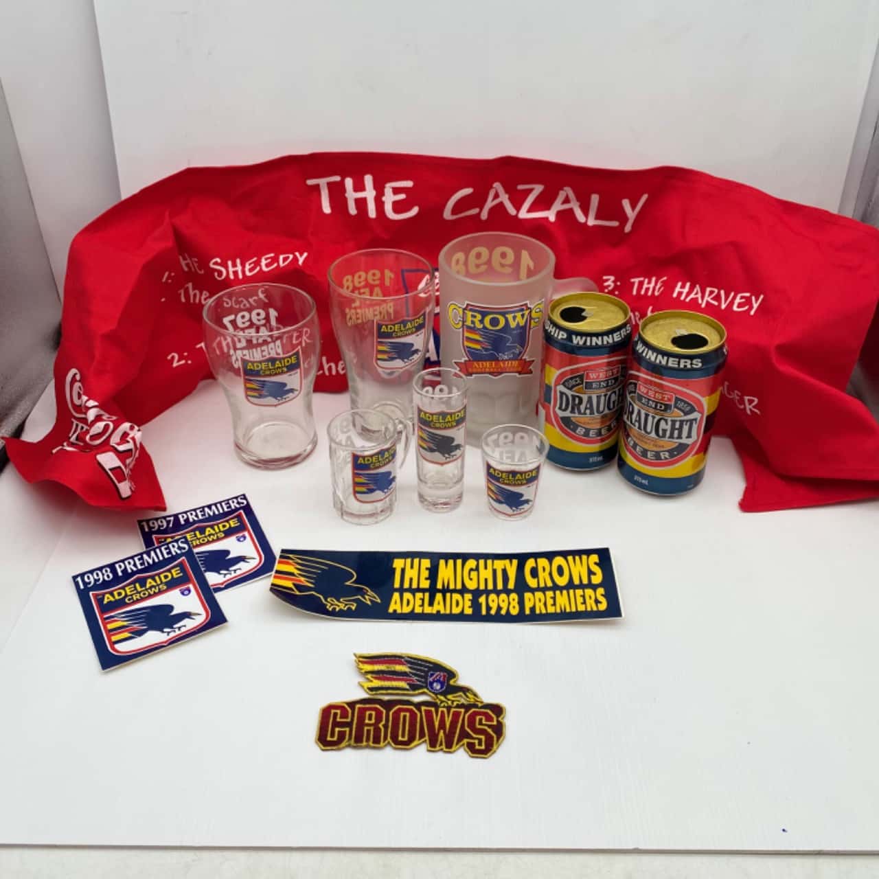Vintage AFL Adelaide Crows Football Club 1997 & 1998 Beer Mug, Beer ...