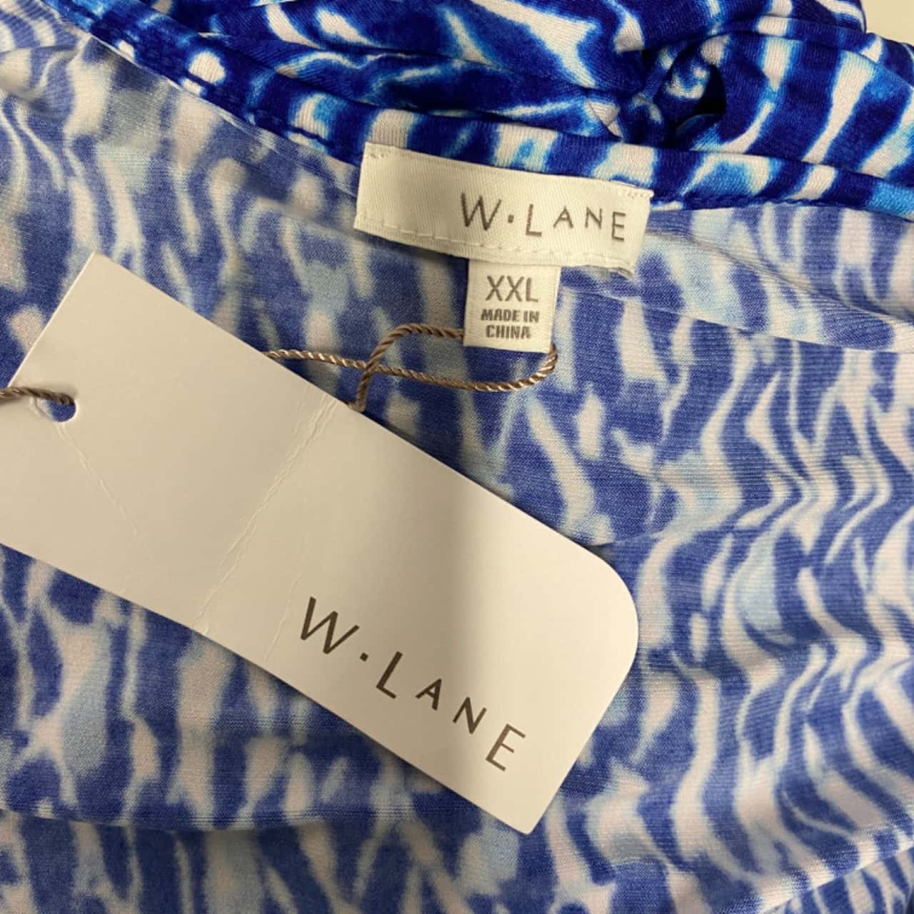W-Lane Womens Size XXL Blue / Pattern