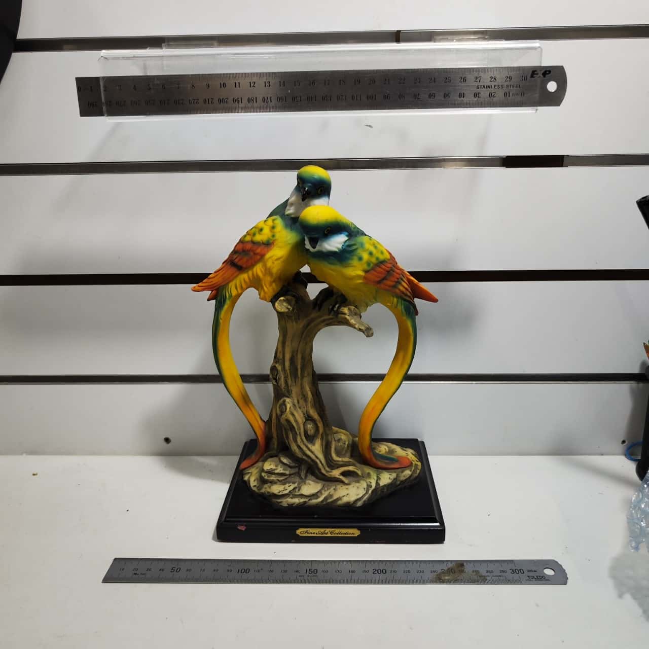 Fine Art Collection Yellow Green Buggee Bird Decoration (s)