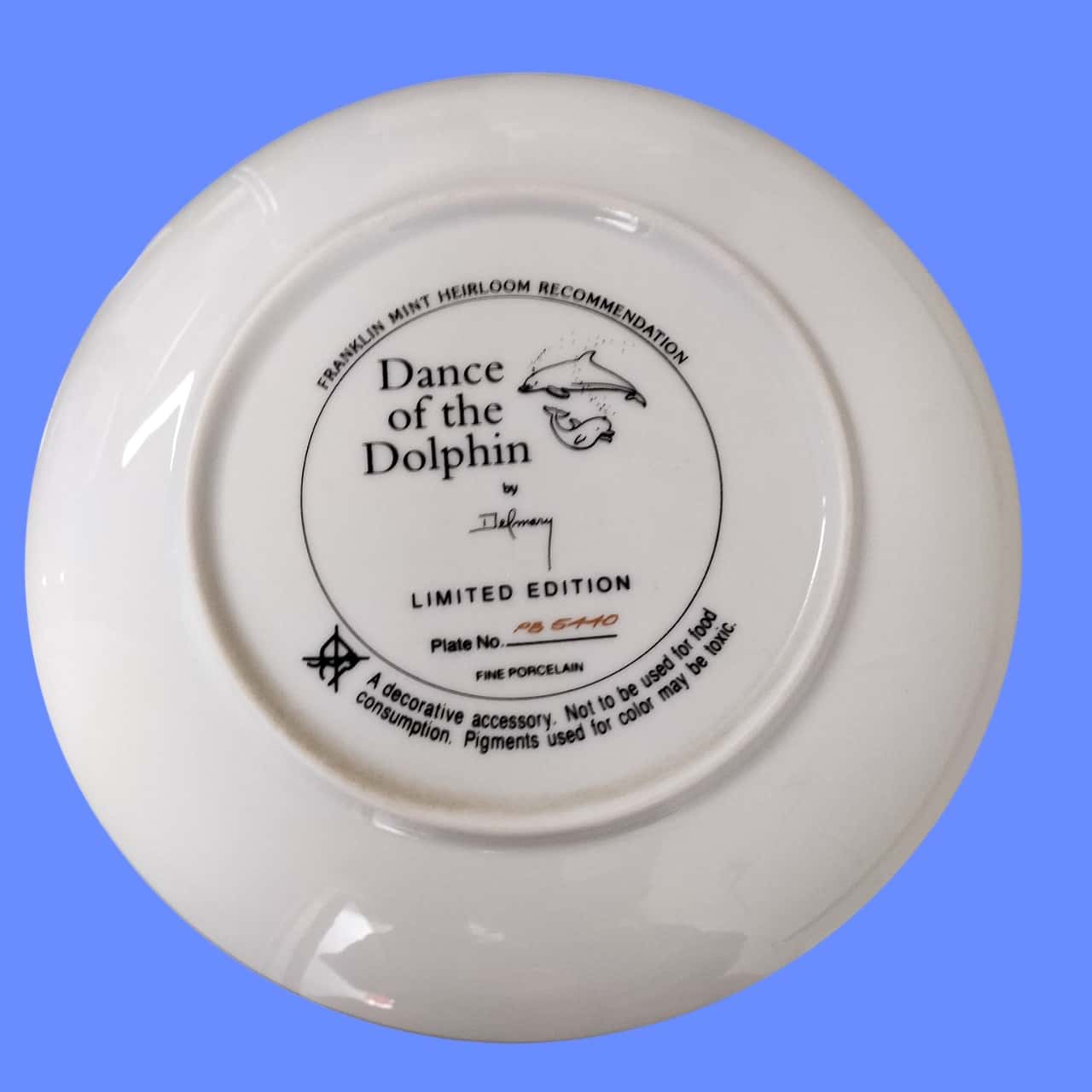 Franklin Mint 'Dance of The Dolphin' Decorative Plate