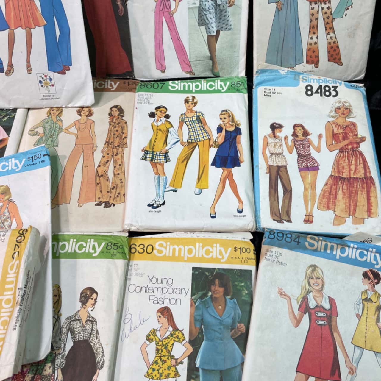 Vintage Simplicity 1970s Sewing Patterns x 15(s)