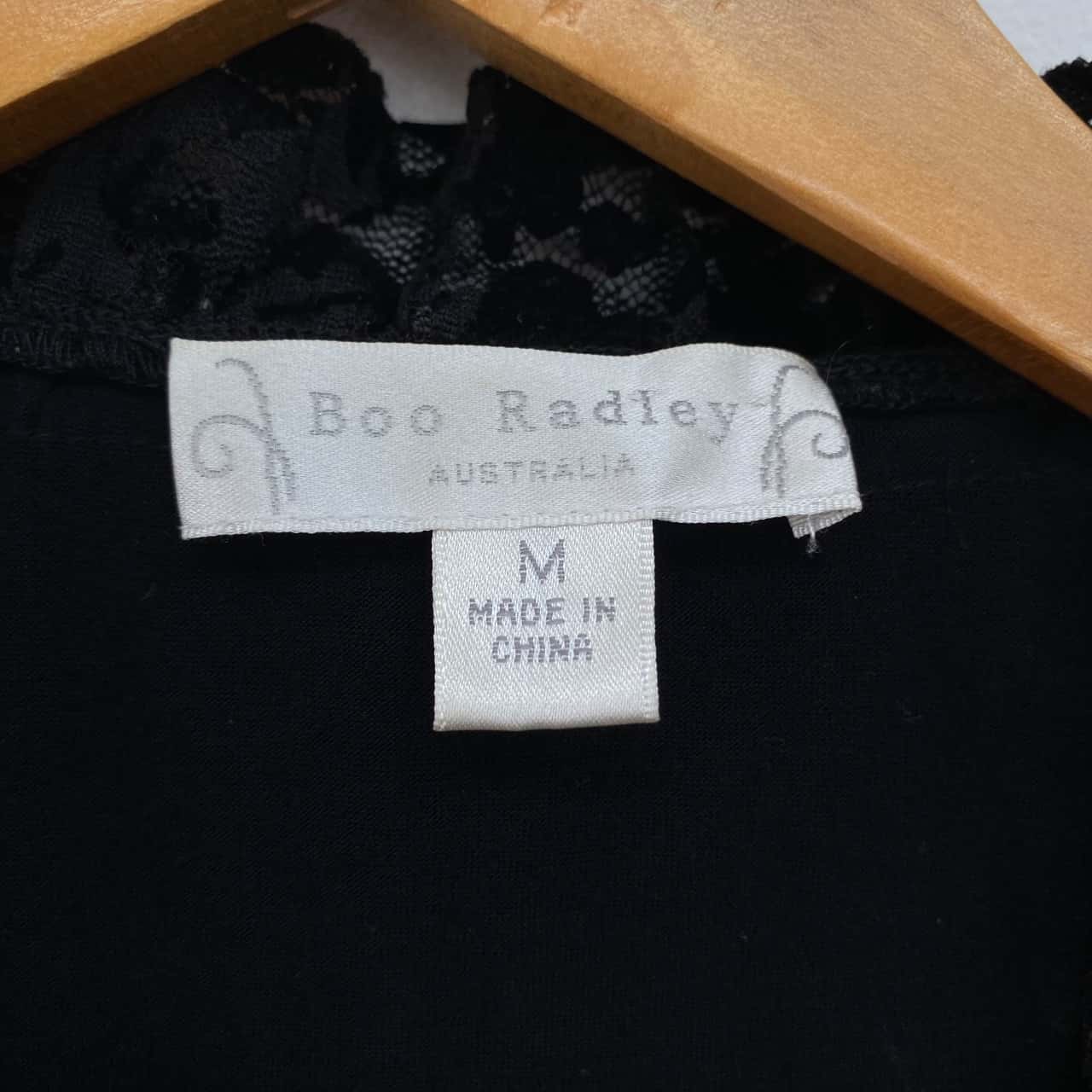Boo Radley Black Sleeveless Cardigan Size M