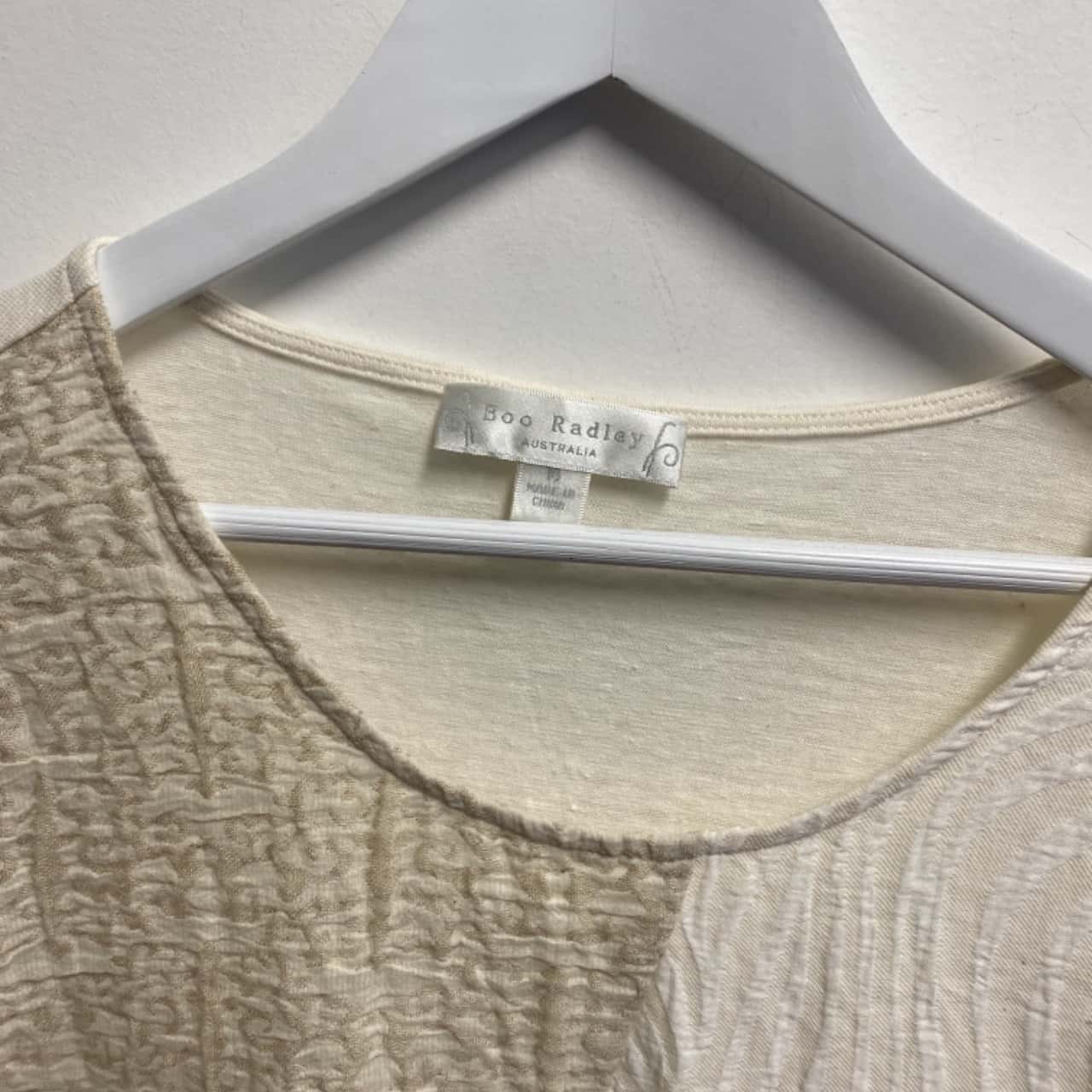 Boo Radley Womens Size 14 Long Sleeve Dress Cream