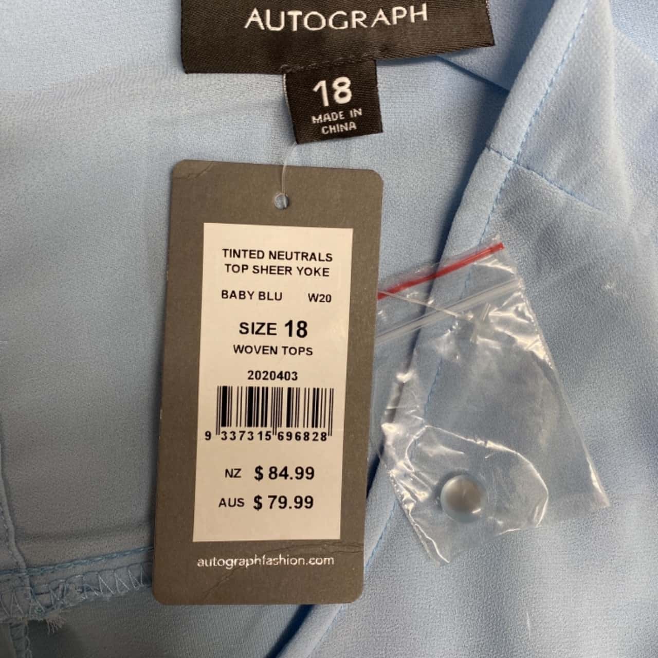 Autograph Women's Size 18 Shirts & Blouses / Short Sleeve Blue BNWT(s)