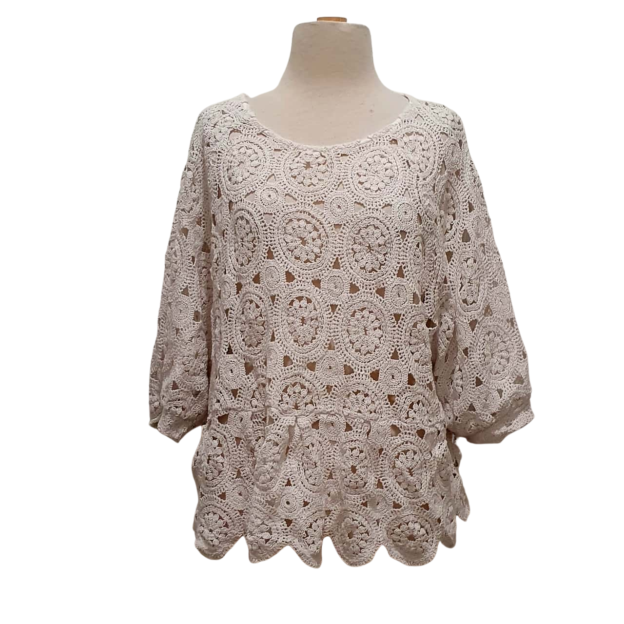 Sussan Women's Size XL 3/4 Sleeve White (s)