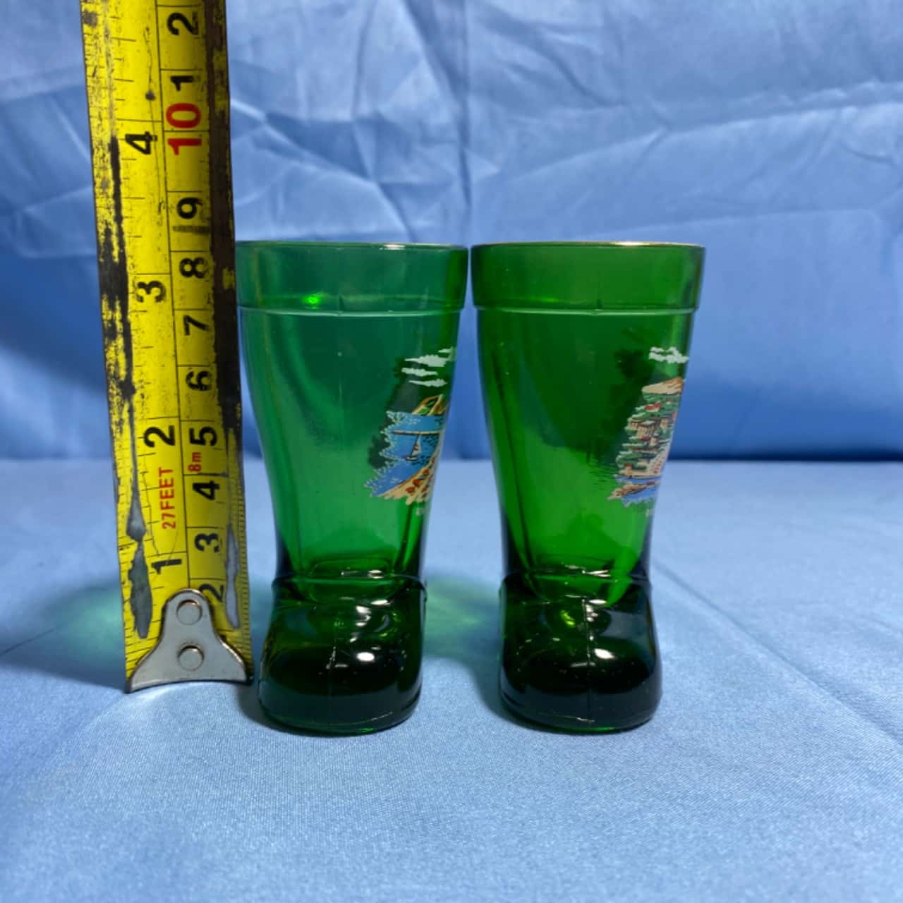 Vintage boot shot glasses