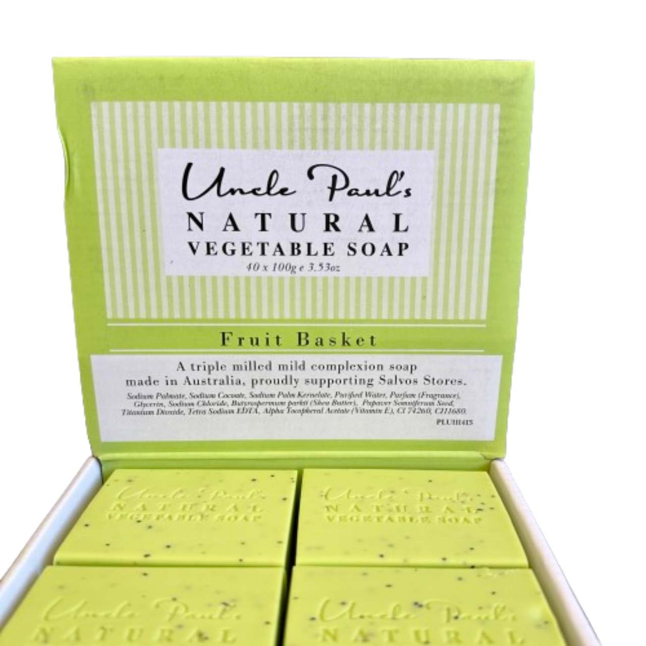 Brand New Uncle Pauls Natural Vegetable Soap Fruit Basket #111413(s)