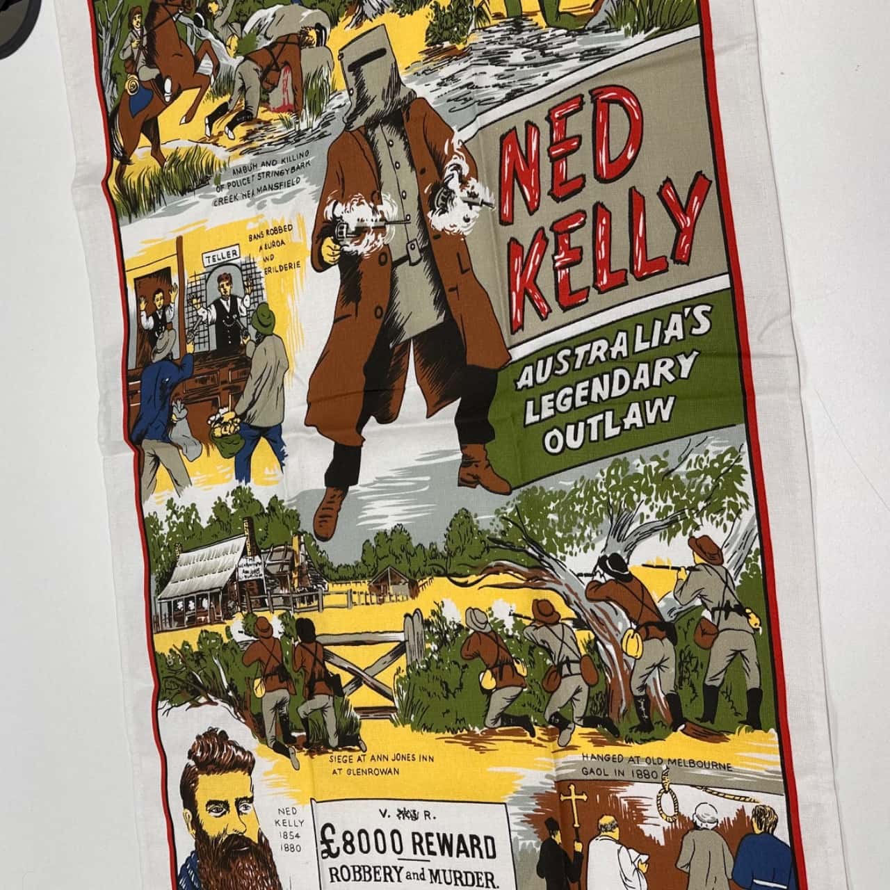 Ned Kelly Australia’s legendary outlaw tea towel (s)