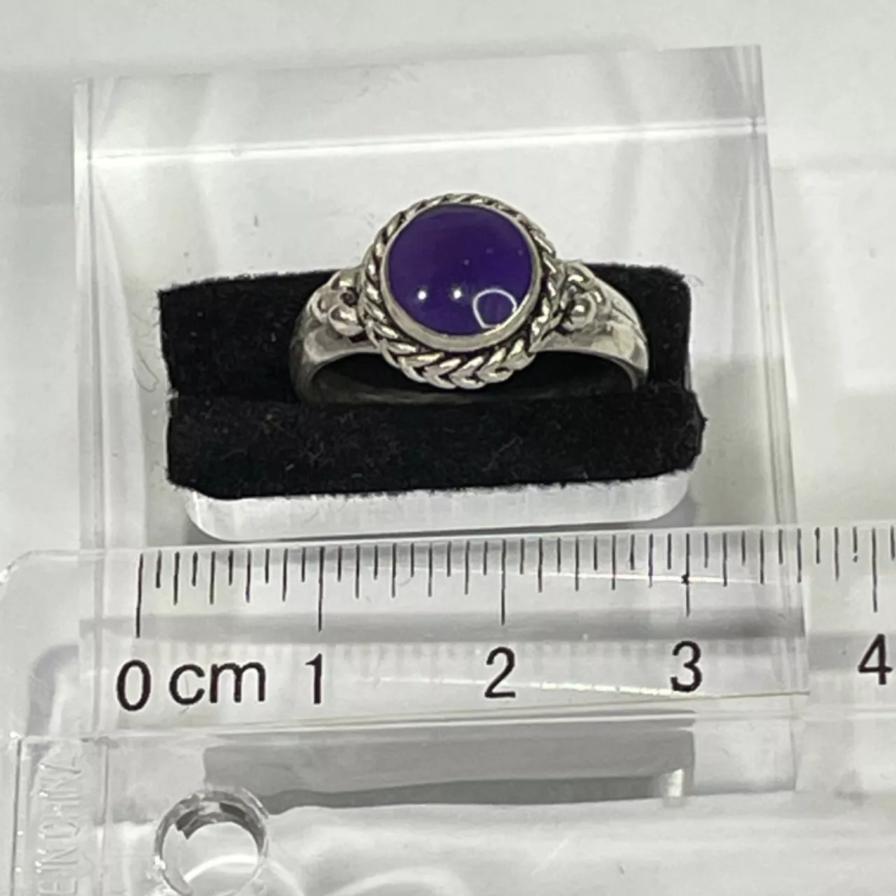 925 Marked Ring w/ Purple Stone - Used Very Good | Salvos Stores