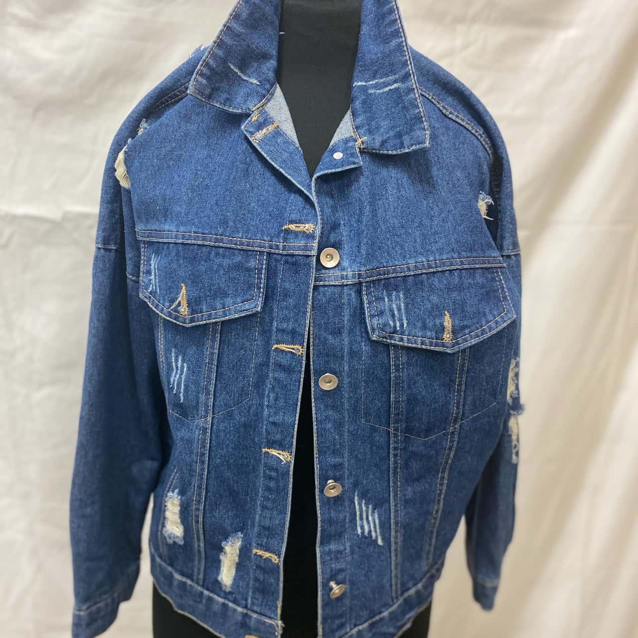 Womens Size XL Denim Jacket Blue