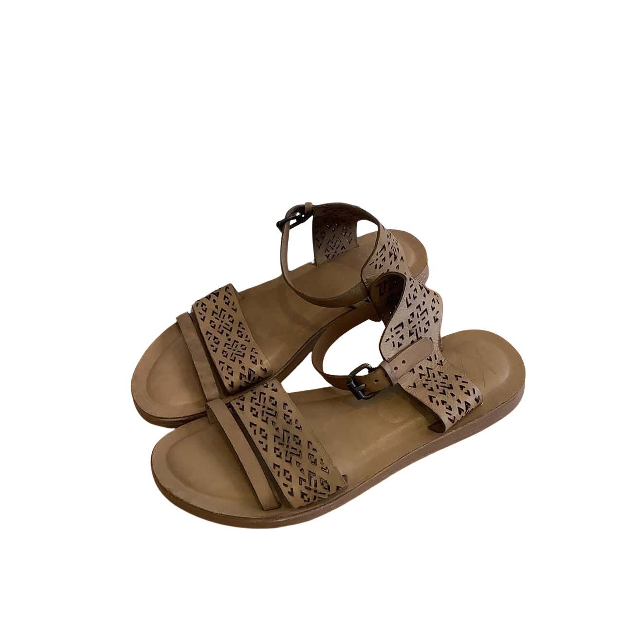 Timeless Companion Women's Size 39 Leather Sandals Brown (s)