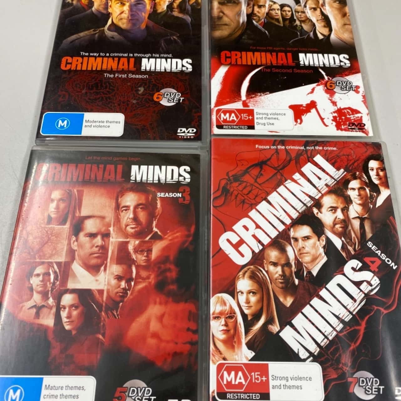 Criminal Minds seasons 1-4 DVDs(s)