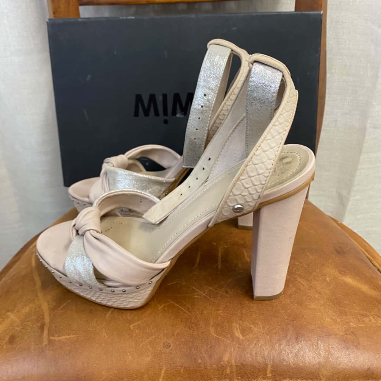Mimco Womens Size 39 Beige Platform Shoe(s)