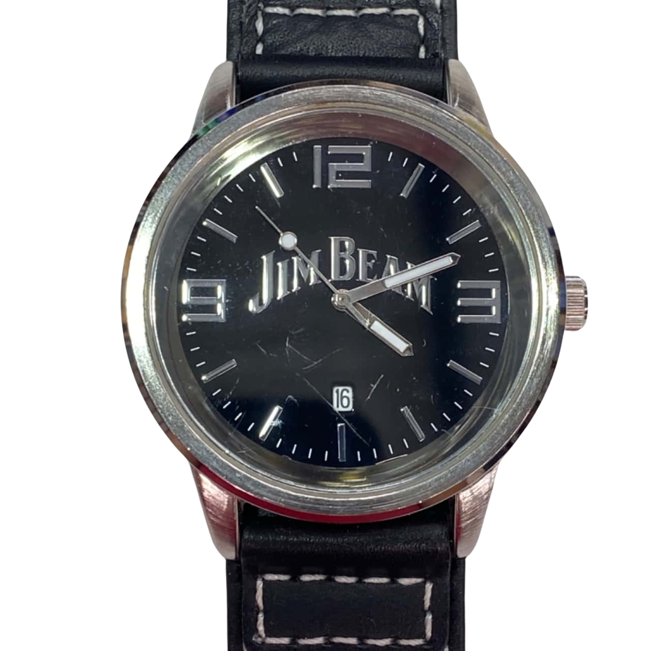 Men’s Jim Beam Black Leather Wristwatch (s)