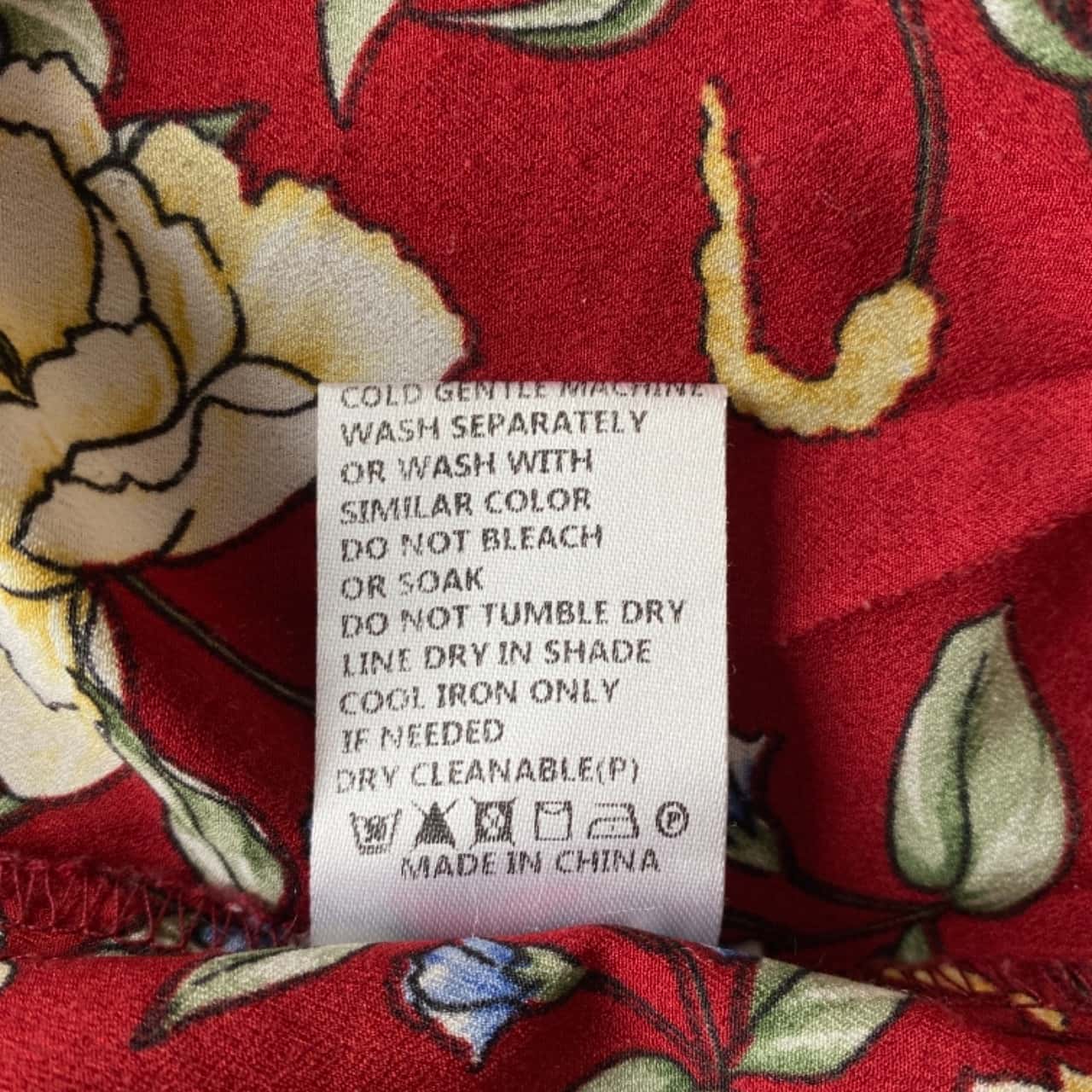 Caroline Morgan Womens Size 16 Red Floral Sleeveless Dress S