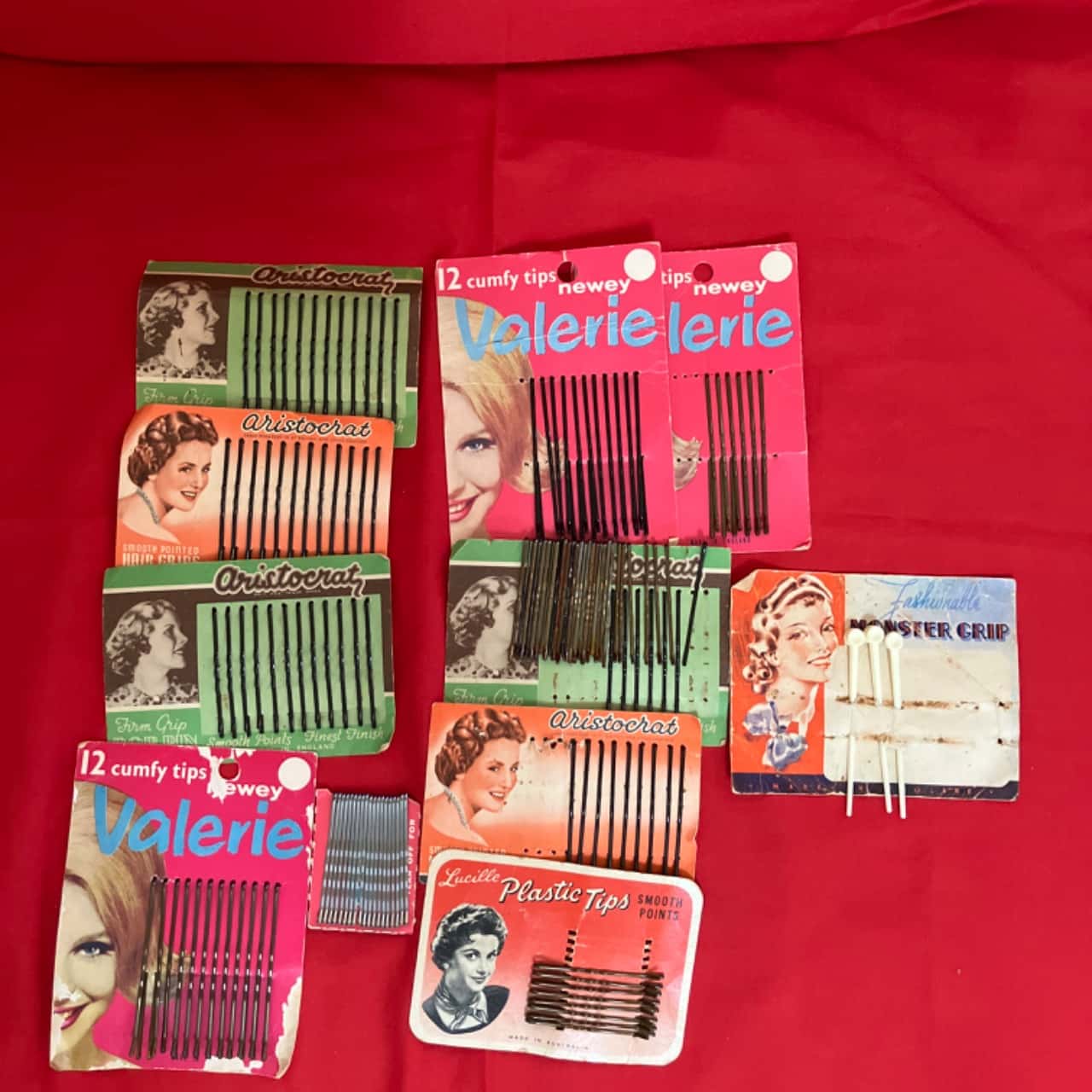 Women's Vintage Bobby Pins on Original Cards(s)