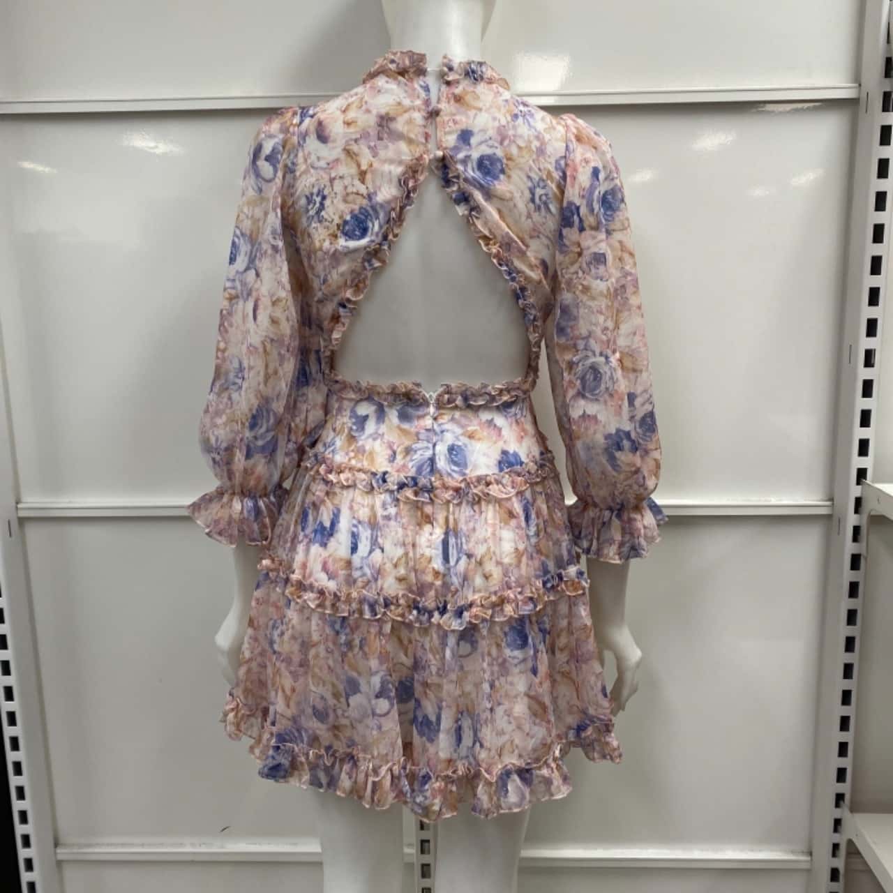 Angel Biba Womens Size 6 Mini Dress Floral / Multicoloured (s)