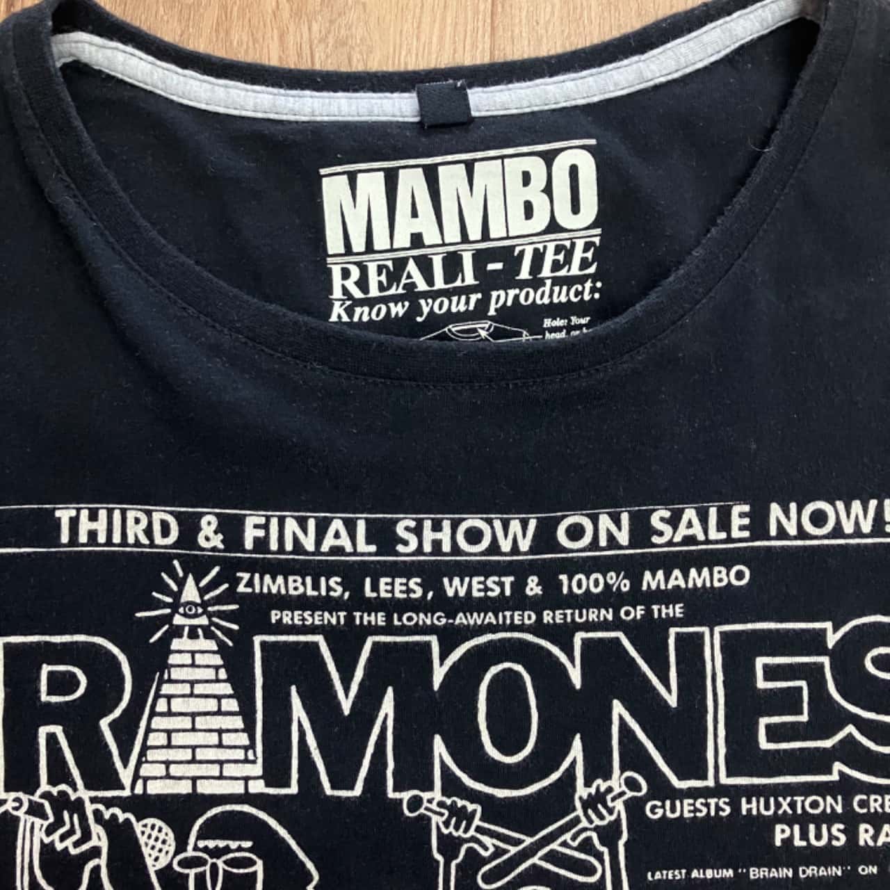 Rare Mambo Ramona’s Tour Shirt 1989 Size M Black (s)
