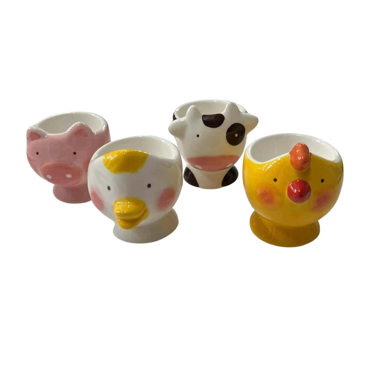John Lewis Animal Teacups - Chicken, Duck, Cow and Pig