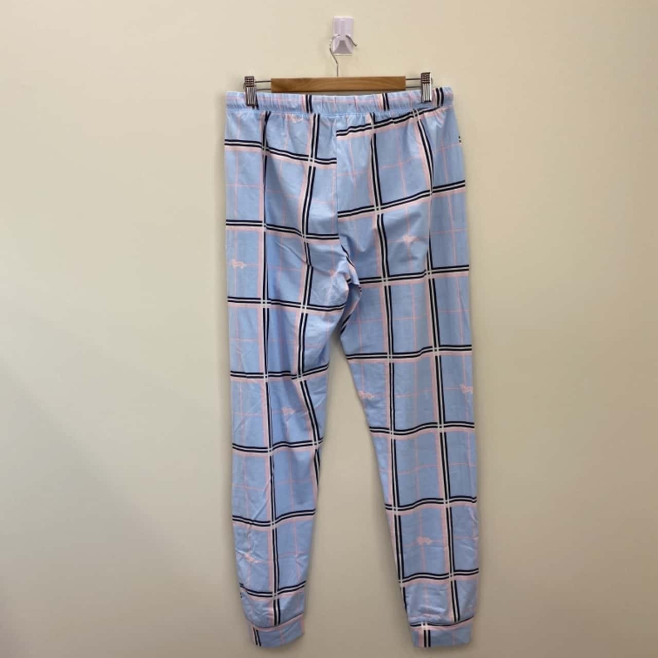 Peter Alexander Womens Size L Pyjama Bottoms Blue / Checked